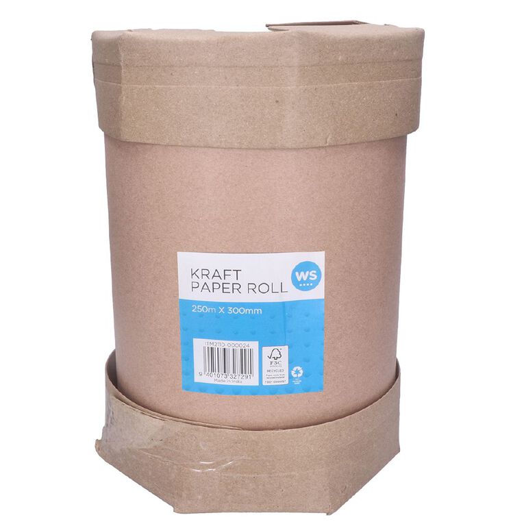Kraft Roll Paper 250m/roll - 300mm – Paradise Supplies
